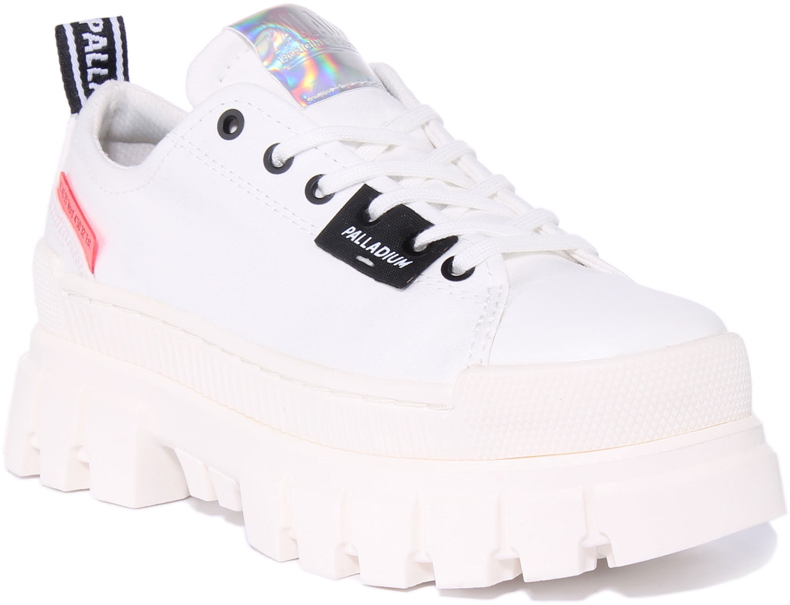 Palladium Revolt Lo Tx Women's Lace Up Chunky Platform Canvas Trainers ...