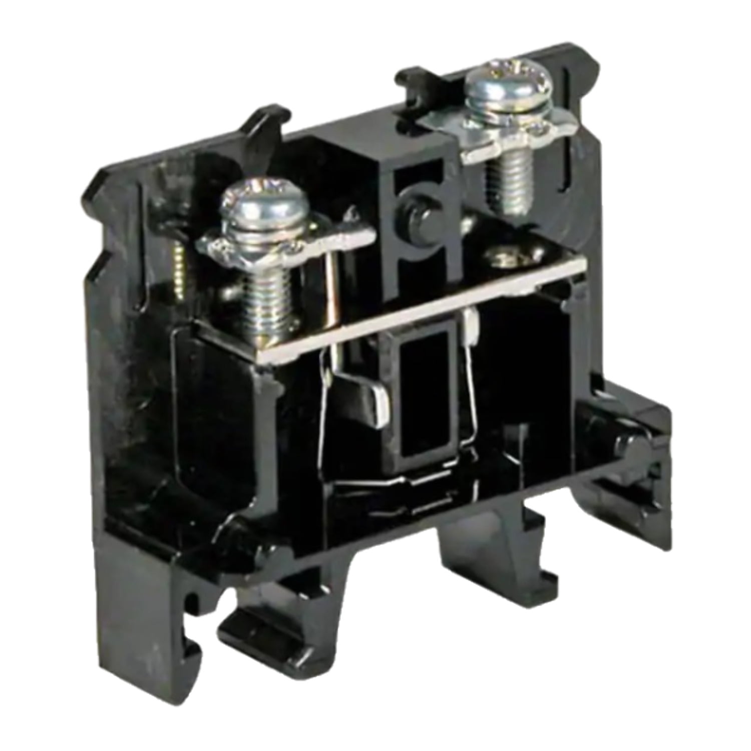 BNH15LW Terminal Block Connector 2 Position Feed Through Black 14-22 ...