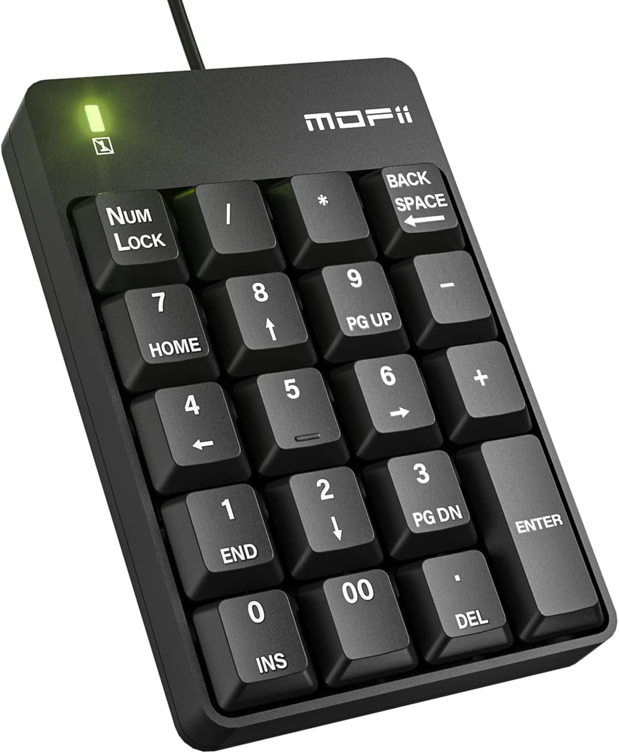 Wired Number Pad Numeric Keypad Silent 19 Keys Usb Numpad Portable