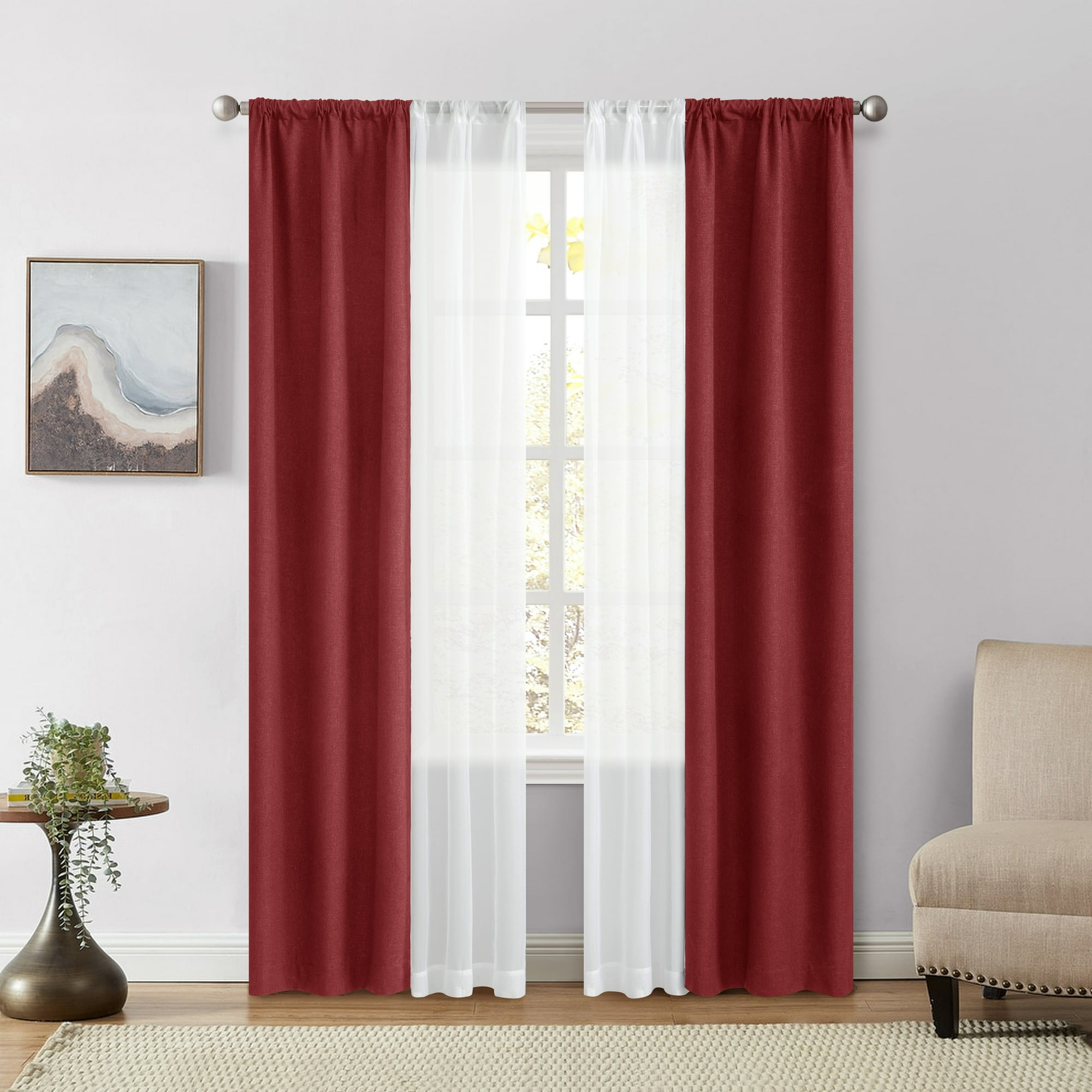 Click here for Mainstays Solid Twill Blackout Curtain Panel And S... prices