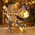 Costway Lighted Christmas Cat with 88 LED Lights 4 Ground Stakes Cable ...