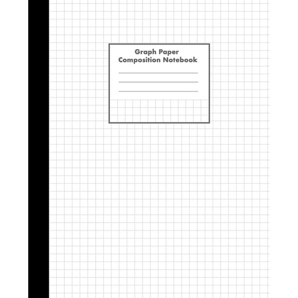 Graph Paper Composition Notebook 4x4 Graph Quad Ruled Paper White