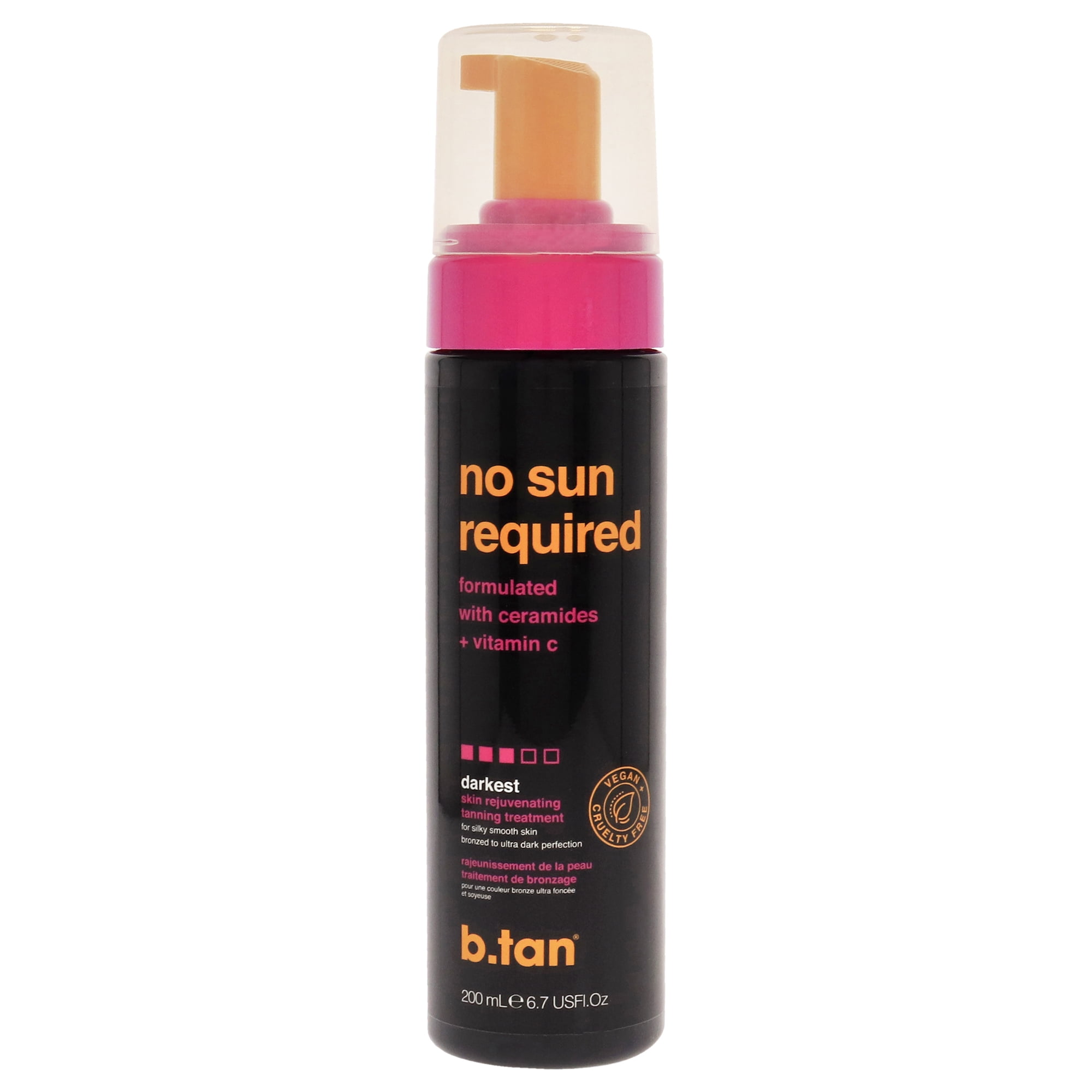 B.Tan No Sun Required Self Tan Mousse, 6.7 oz Mousse - Walmart.com