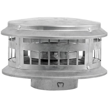 BENTISM Chimney Cap 6-inch 304 Stainless Steel Round Roof Rain Cap ...