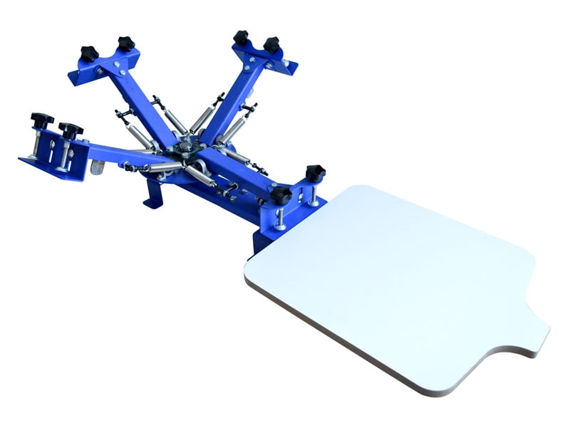 INTBUYING 4 Color 1 Station Screen Printing Press Silk Table Printing ...