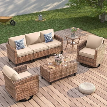 Mainstays Skyler Steel 3-Piece Wicker Rope Chat Set, Grey - Walmart.com