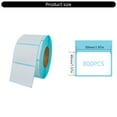 800 Counts Thermal Label Oil Water Resistant Adhesive White Sticker for ...