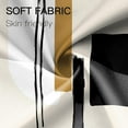Abstract Geometric Shower Curtain Watercolor Black and Tan Stripes ...