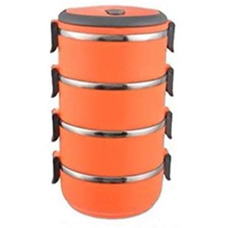 Simple Stackable Multi Layer Bento Box Portable Stainless Steel Double ...