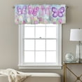 Boho Butterfly Valances for Windows Wildflowers Grass Floral Garden ...