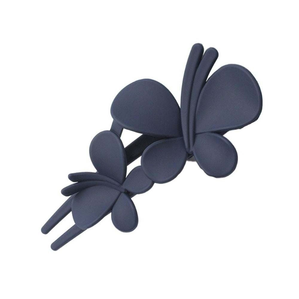 Frosted Double Butterfly Duckbill Clip, Horizontal Clip, Back Head ...