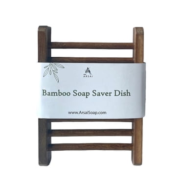 AmazerBath Bamboo Soap Dish, Wooden Soap Holder , 2 Pack Soap Dishes ...