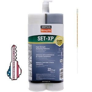 Simpson Strong-Tie SET-3G Plastic Concrete Anchoring Epoxy Paste ...