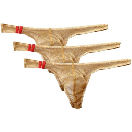 SHTUUYINGGMen's Sexy Low Rise Thong Underwear Mesh Stretch G-String ...
