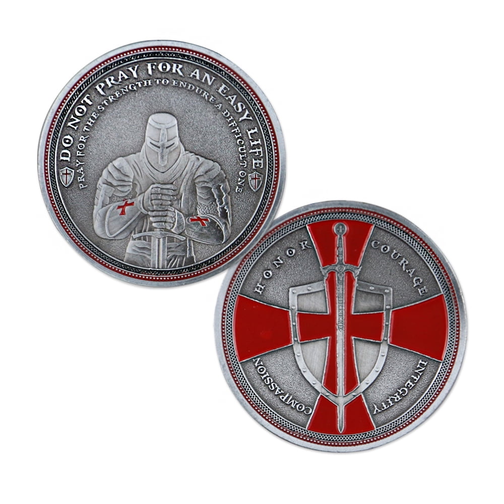 Knights Templar Cross Challenge Coin with Crusader Philippines | Ubuy