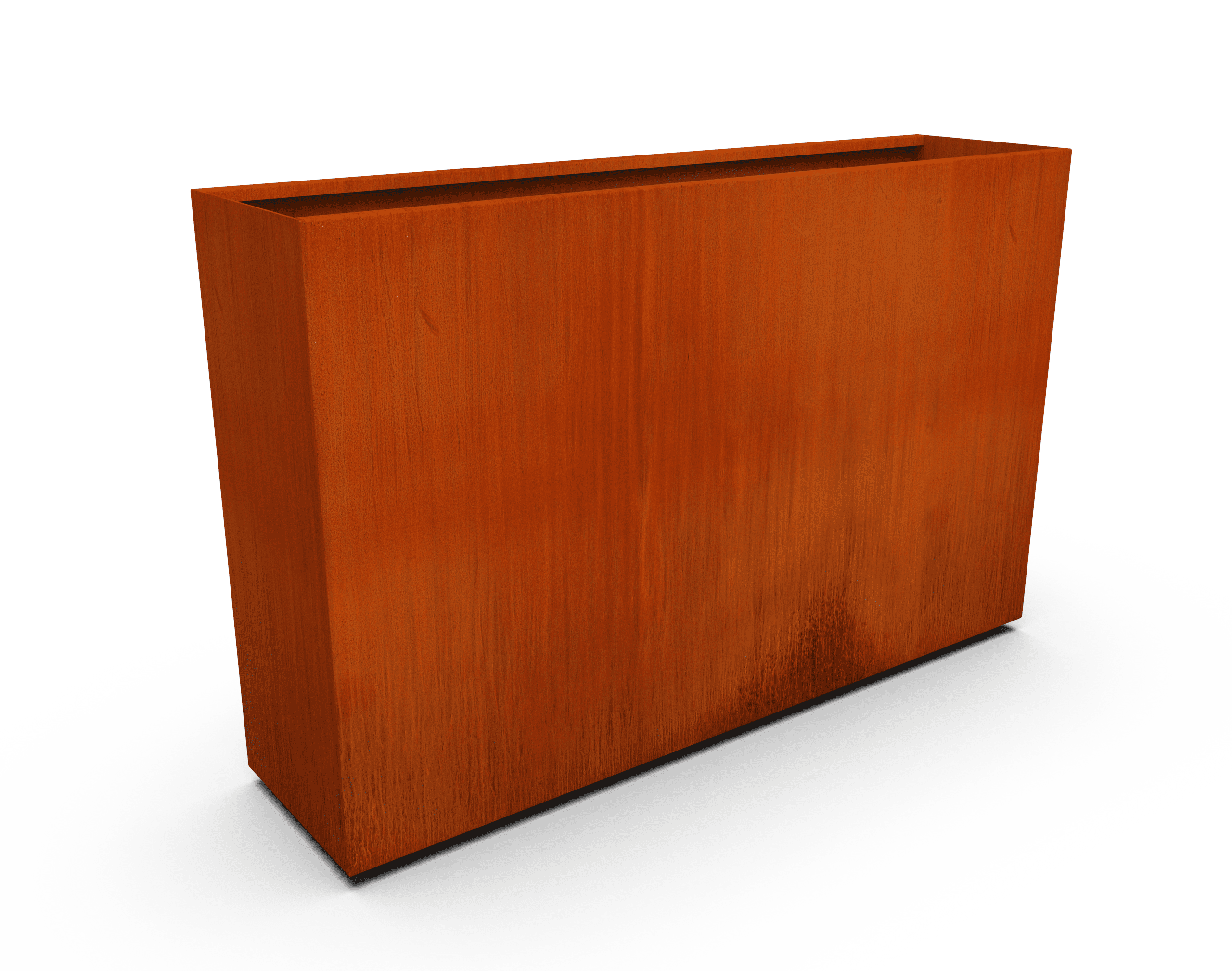 PLANTERCRAFT Corten Steel metal planter box, Rectangular sizes, Modern ...