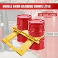 Double 55 Gallon Fork Mounted Forklift Drum Gripper 2000 Lb. Capacity ...