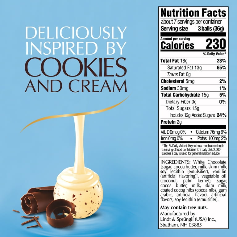 Lindt Cookie And Cream Truffles