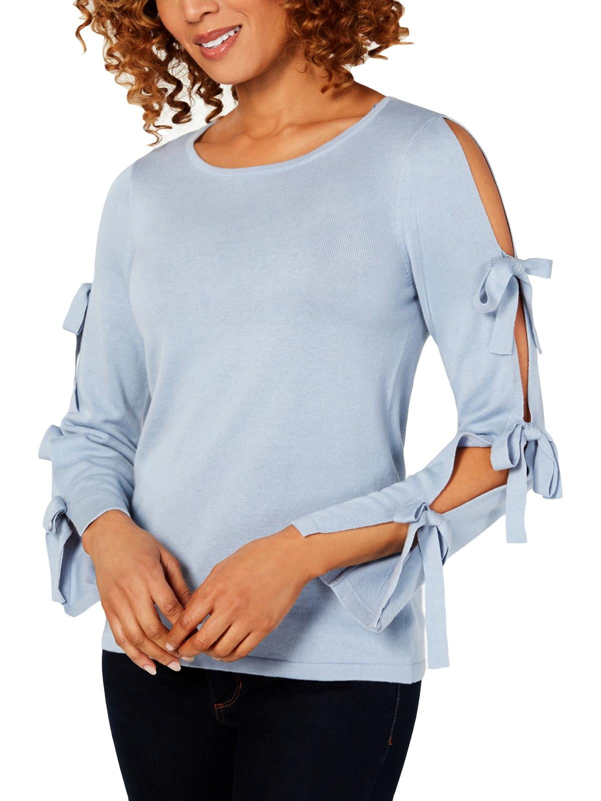 CeCe Womens Professional Split Sleeve Pullover Sweater - Walmart.com