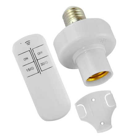 Remote Control Light Socket LED 1; 2; 3; 4; Light Holder Timer Timing ...