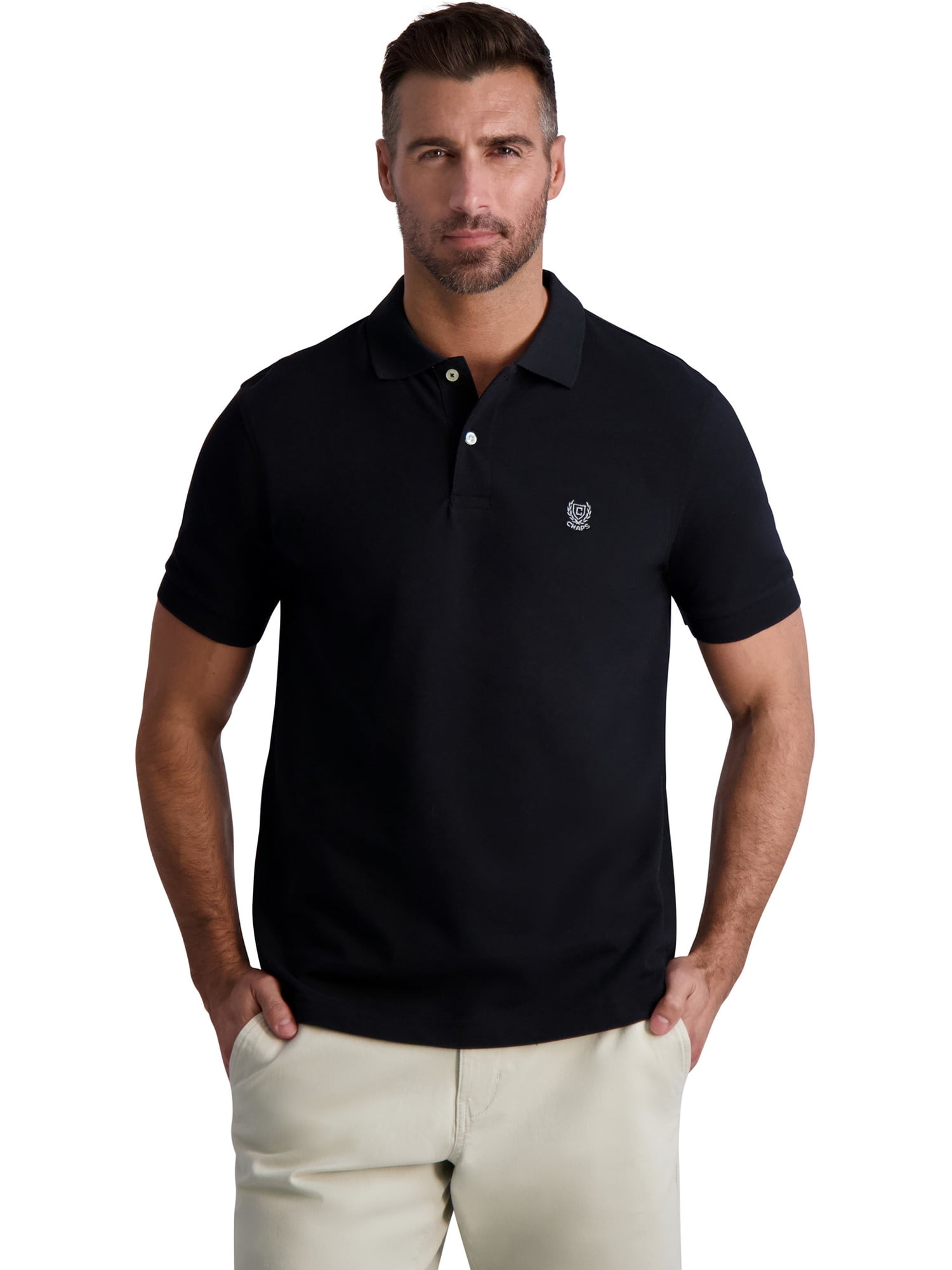 Chaps Men's Classic Fit Solid Pique Polo, Sizes-4XB - Walmart.com