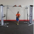 Body-Solid Cable Crossover Pulley Machine - 160 lb. Weight Stacks ...