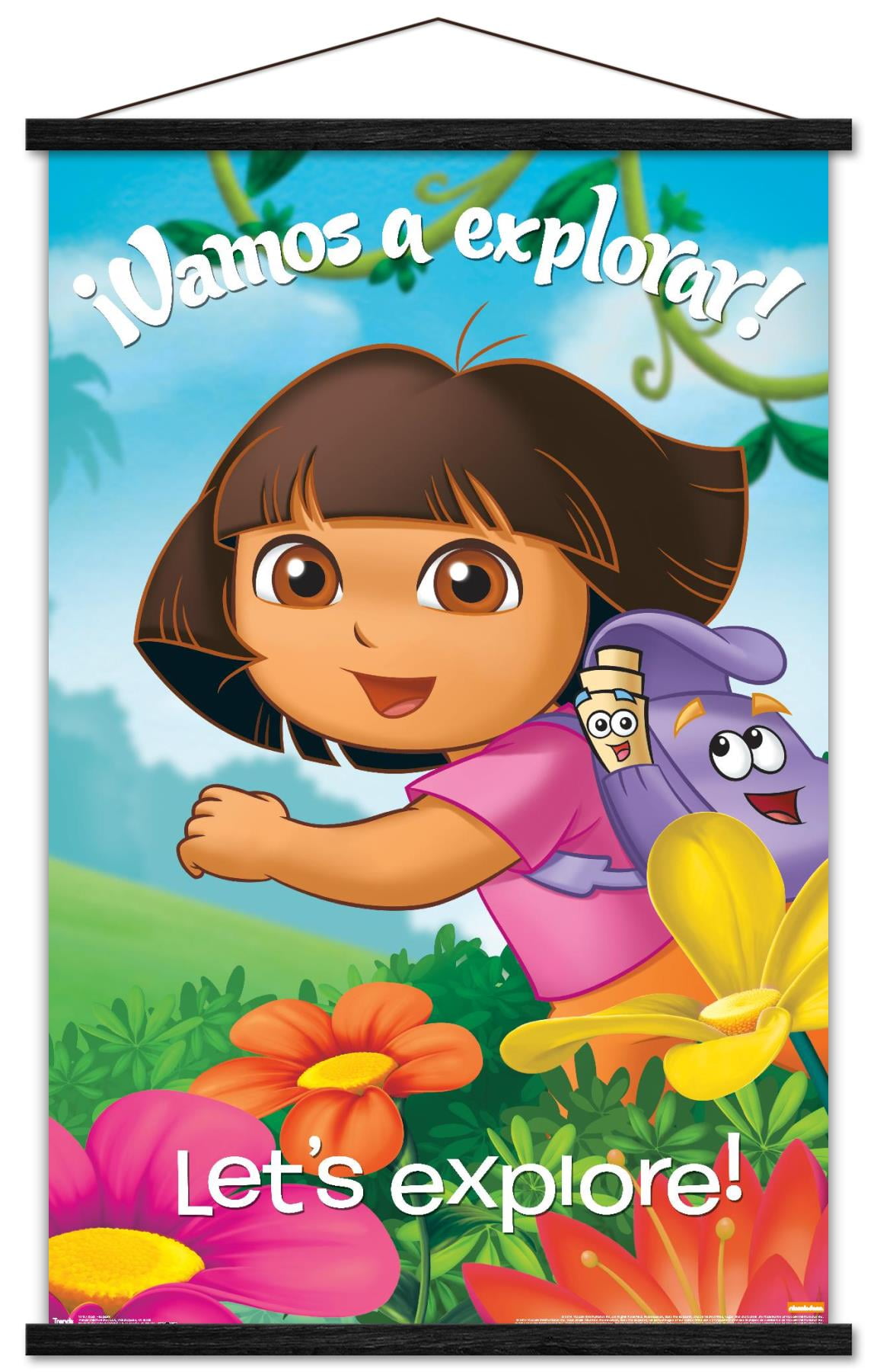 Nickelodeon Dora The Explorer - Explore Wall Poster with Wooden ...