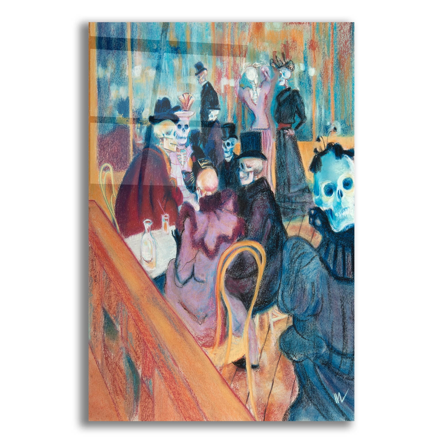 Epic Art 'Au Moulin Skelly' by Marie Marfia Fine Art, Acrylic Glass ...