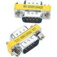 DB9 Mini Gender Changer - 10Pack 9 Pin RS-232 DB9 Male to Male Serial ...