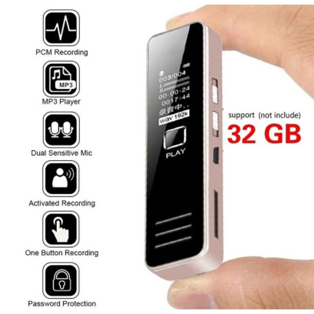 Voice recorder, high resolution remote noise reduction recorder ...