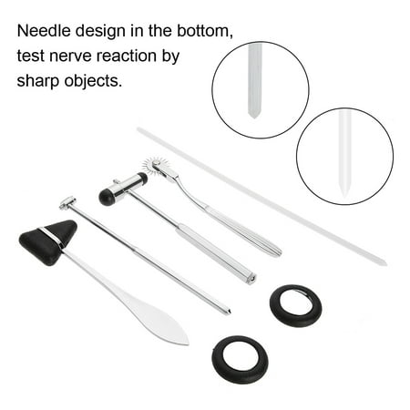 Reflection Diagnostic Hammer Kit, 5 IN 1 Multifunction Zinc Alloy ...