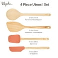 Ayesha Curry Tools and Gadgets Cooking Utensil Set, 4-Piece, Redwood ...
