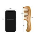Onedor Handmade 100% Natural Green Sandalwood Hair Combs - Anti-Static ...