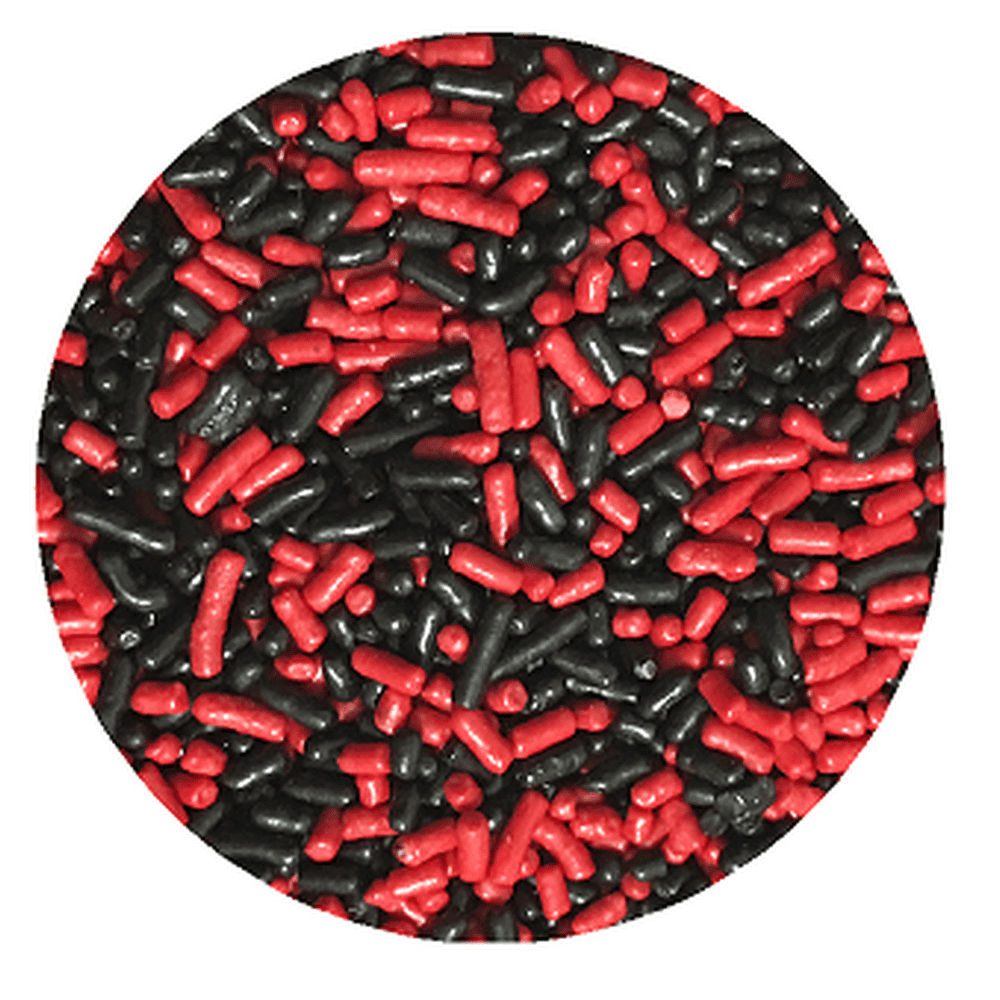 Sprinkle Deco® Red and Black Cake Pop Cookie Cupcake Cakes Semi-Sweet ...