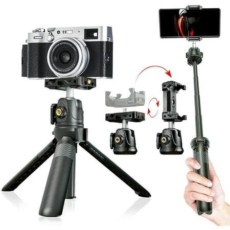 IBAOLE Extendable Mini Tripod Selfie Stick for Cellphones and DSLR ...