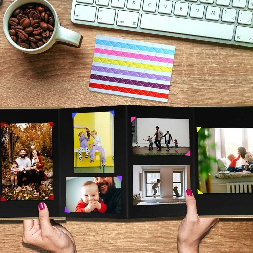 Accordion Folding Photo Album Gift DIY Scrapbook Kraft Paper Pictures ...