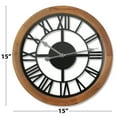 Westclox 15" See Through Wood Wall Clock - Walmart.com