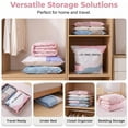 4 Pack No Pump Vacuum Storage Bags, Space-Saving No-Pump 3D Vacuum ...
