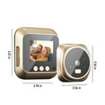 Qonioi Digital Door Viewer, 2.4 Inch LCD Screen 720P Infrared Night ...