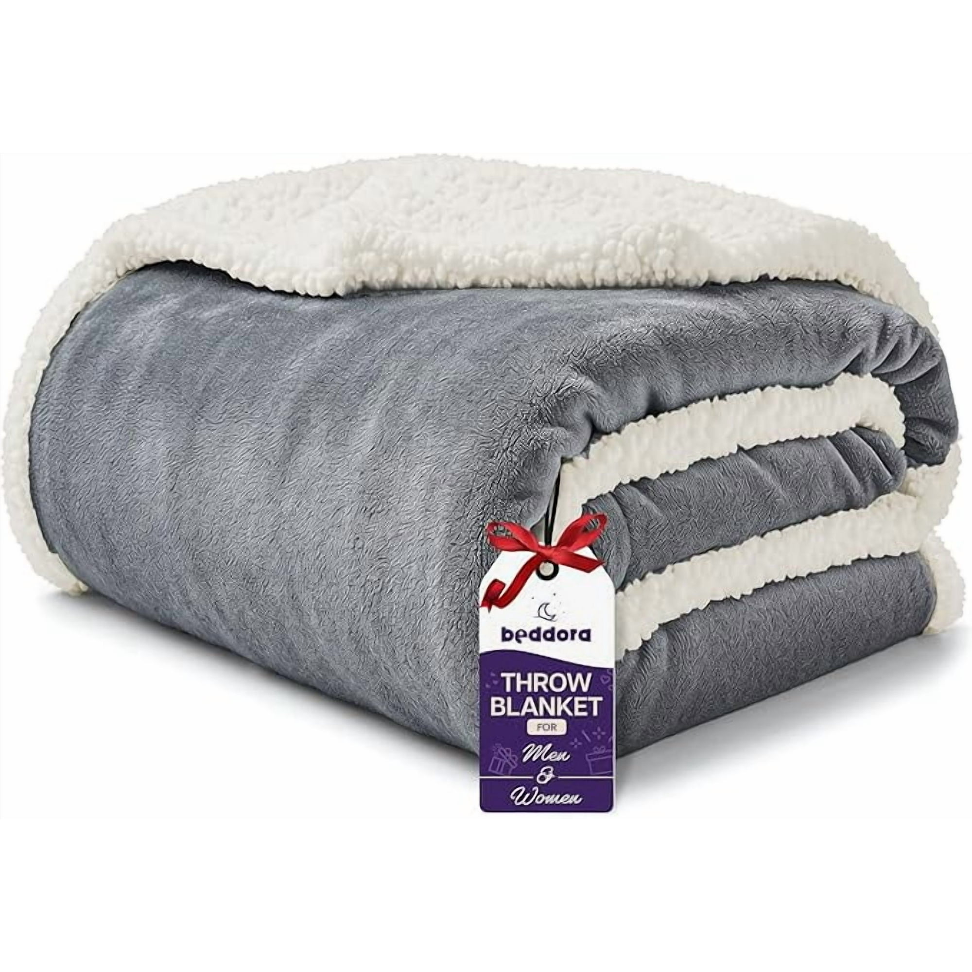 Click here for Beddora Luxury Flannel Sherpa Throw Blanket - 50 X... prices