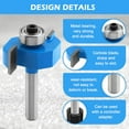 4Pcs Rabbet Router Bit,1/4 Inch Shank Rabbet Router Bits with 6 ...