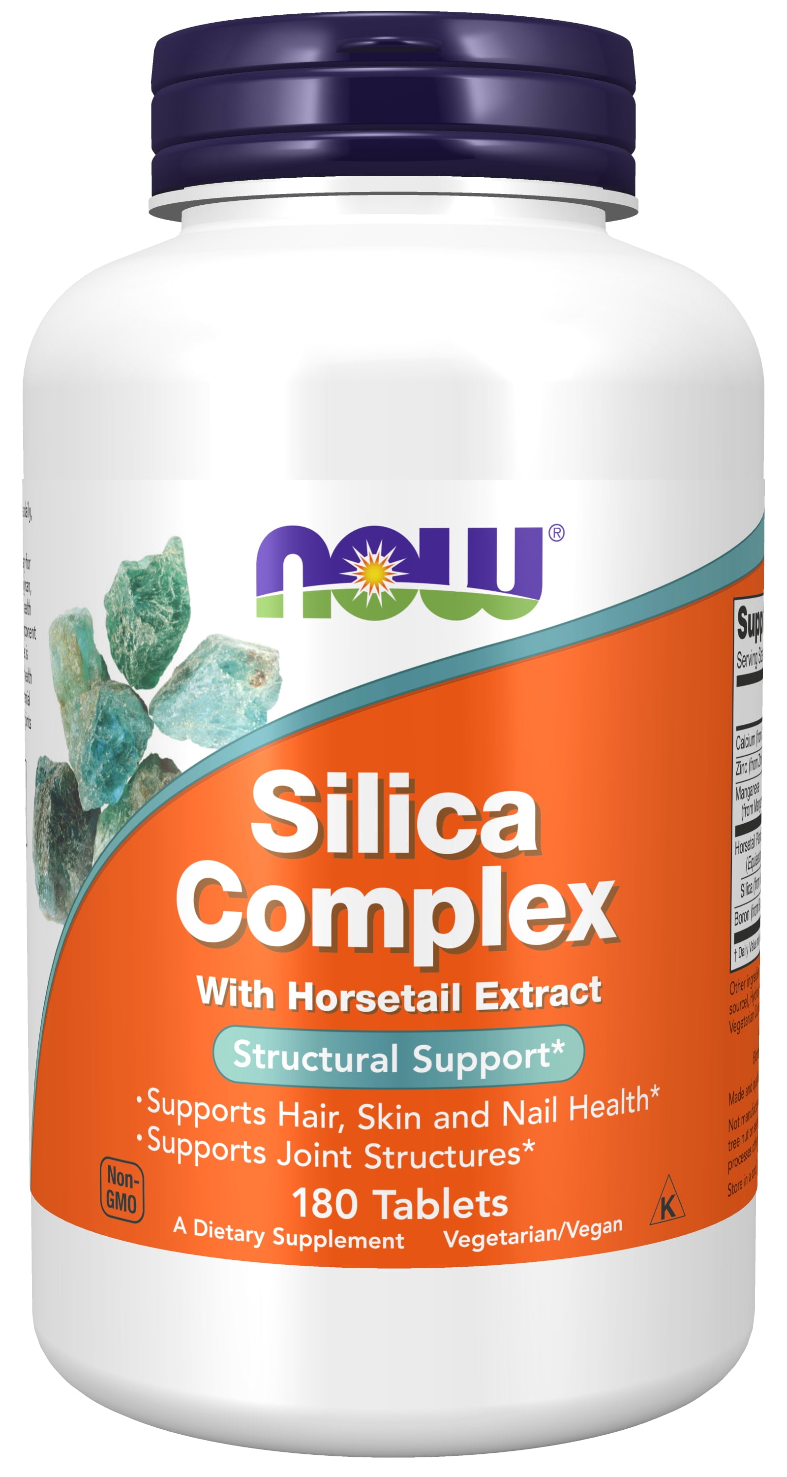 NOW Supplements, Silica Complex with Horsetail Extract, Structural ...