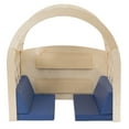 Childcraft Furniture Reading Nook with Tan/Red Canopy and Blue Cushions ...