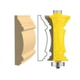 Mitered Door Molding & Chair Rail Router Bit - 1/2" Shank - Yonico ...
