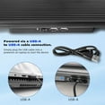 Laptop Cooling Pad, USB Powered Laptop Cooler, 2 Blue Silent Big Fans, Height Adjustable Non ...