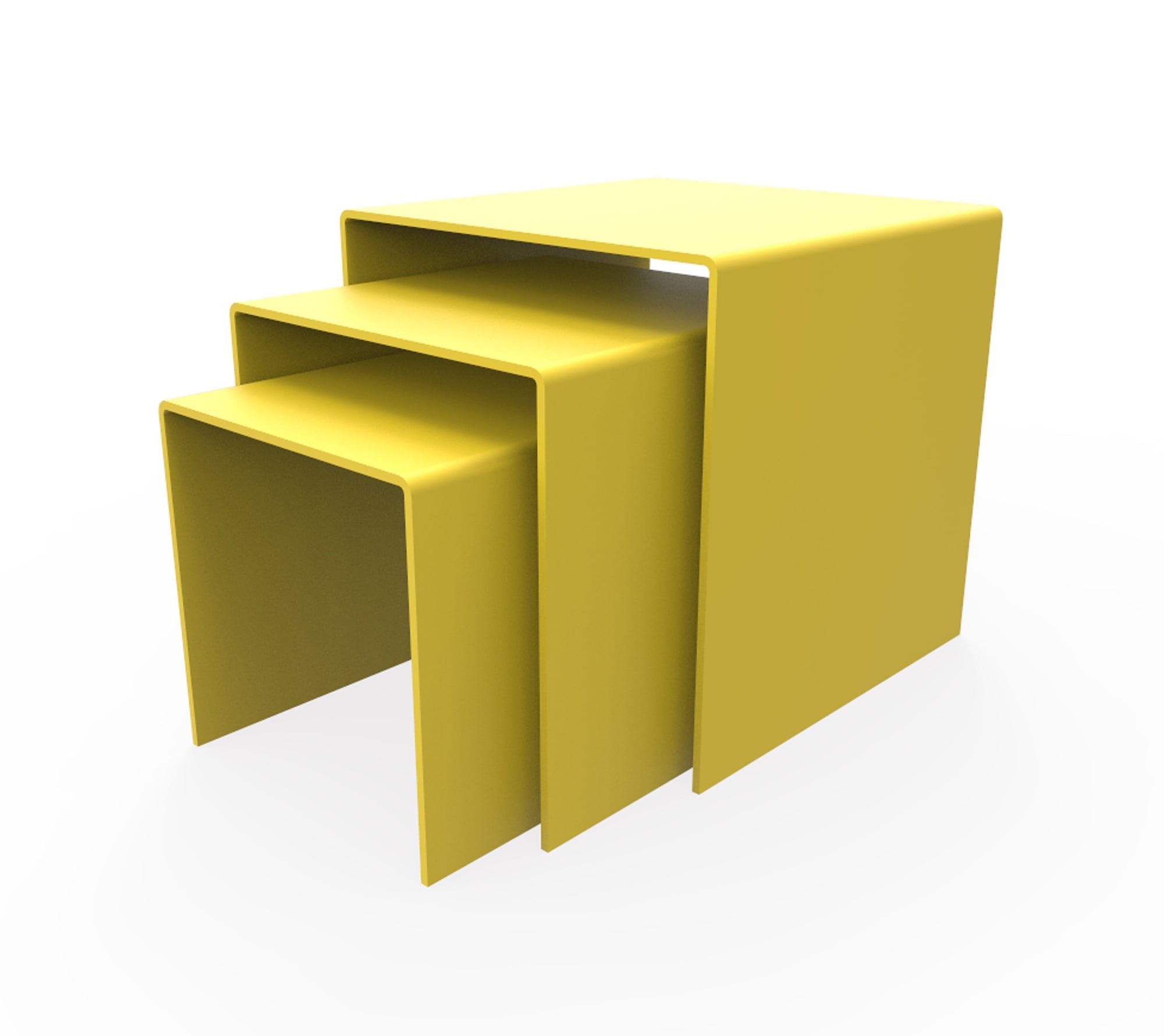 FixtureDisplays® Riser Combo 5", 6", 7" YELLOW Plexiglass Pedestal ...