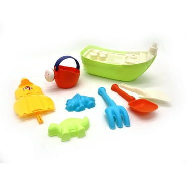 Beach Toys Set Pirate Ship for Toddlers Boys Girls Sand Toy Set 7 Pcs ...