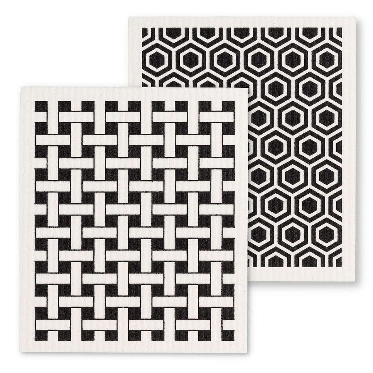 B/W Graphics Dish Cloth. Set of 2. - Walmart.com