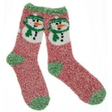 Gold Medal Women's Christmas Fuzzy Butter Slipper Socks (2 Pr) - Red ...