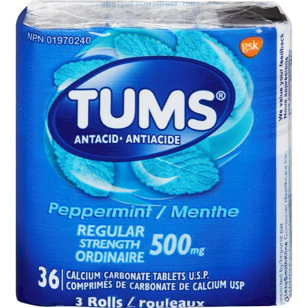 TUMS RS ROLLS PEPPERMINT - Walmart.ca